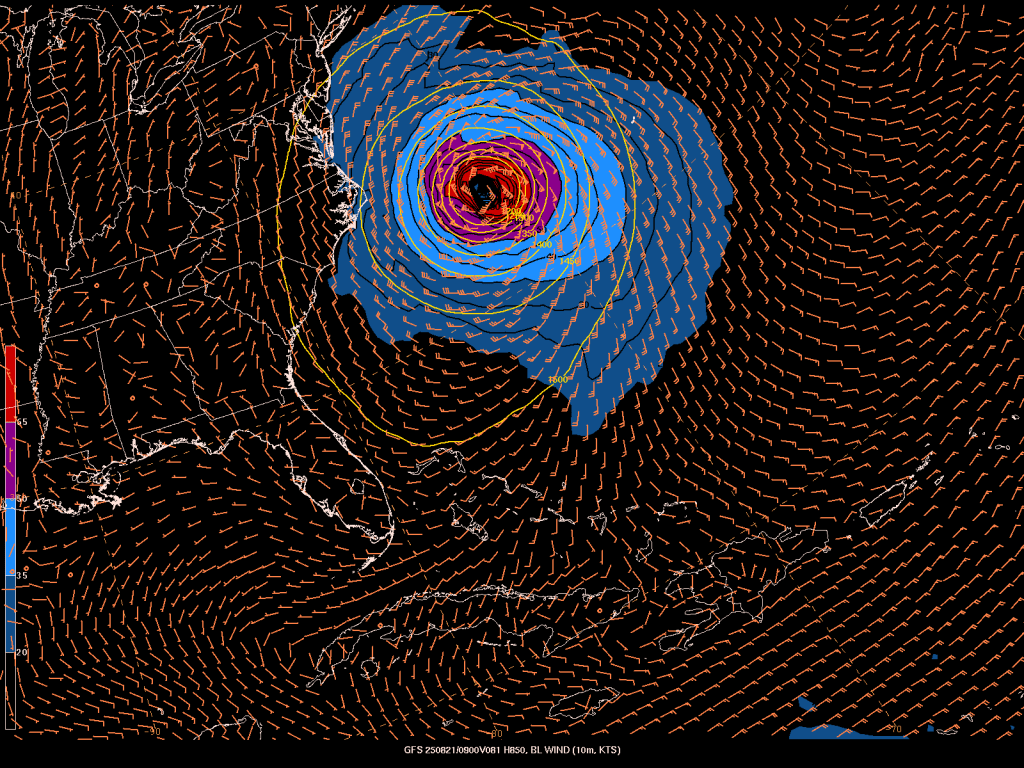 Hurricane Erin's Track: Risks for Outer Banks and Bermuda